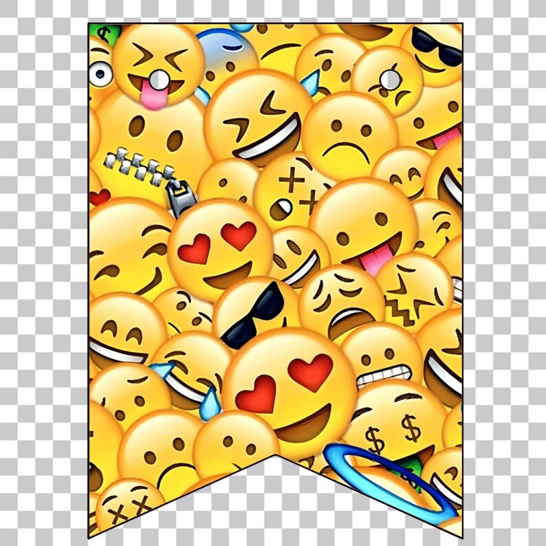 Emoji Alphabet PNG Emoji Birthday Banner Emoji Font - Etsy