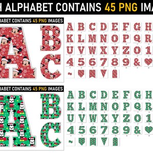 270 IMAGES - 6 Christmas Alphabets Different Png - Christmas Letters ...