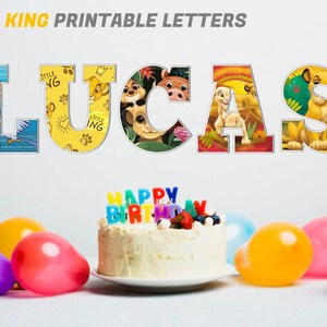 PACK 225 IMAGES - 5 Different Alphabets - Lion King Alphabet PNG - Lion ...