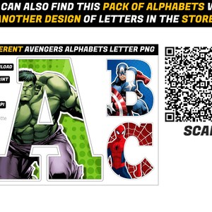 210 IMAGES - 5 Superhero Alphabets Different Backgrounds Png ...