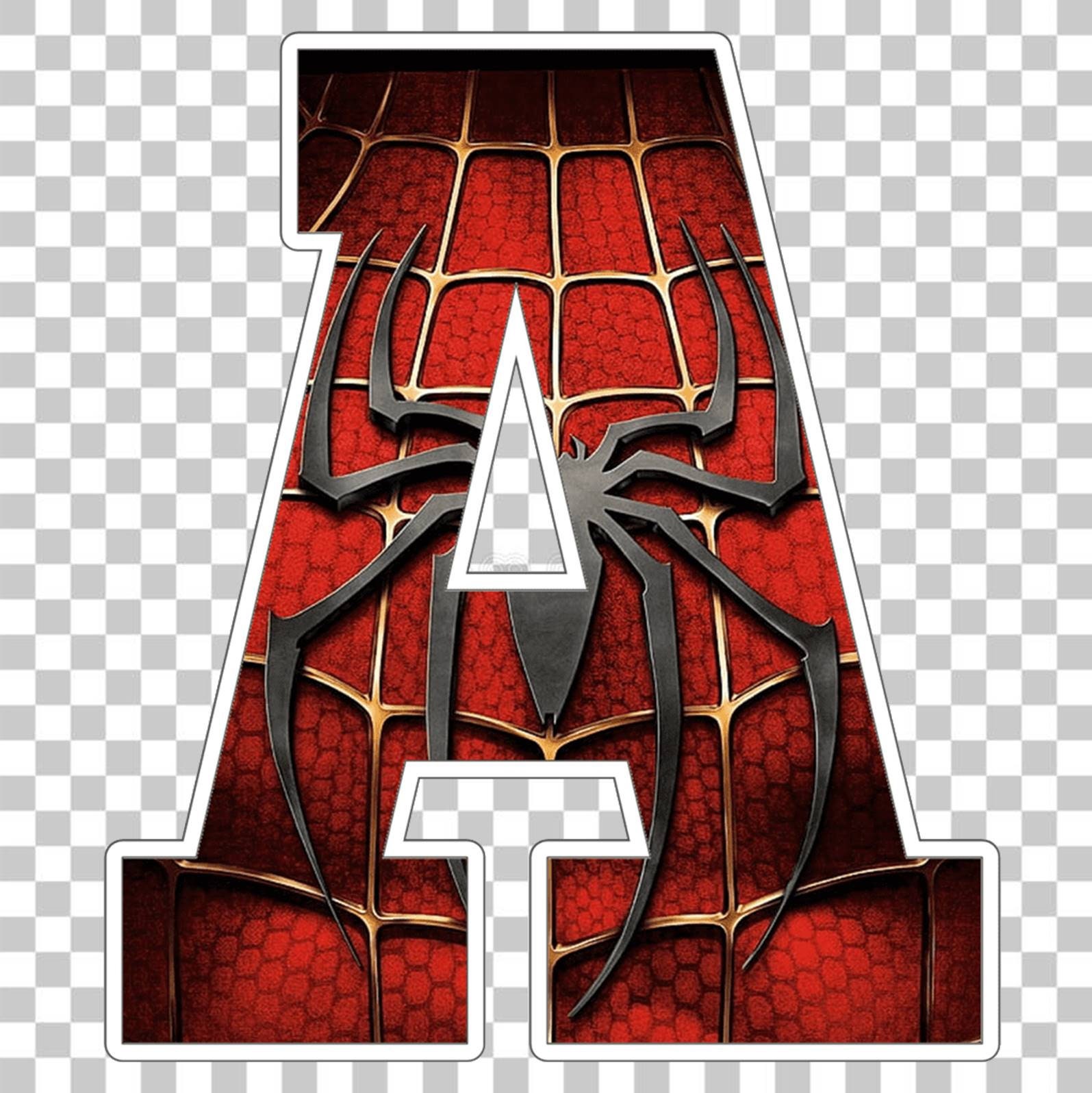 Spiderman Alphabet PNG Spiderman Birthday Banner Spiderman - Etsy