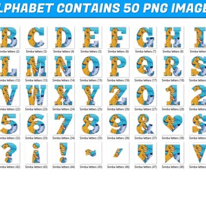 Lion King Alphabet PNG - Lion King Birthday Banner - Simba Alphabet ...