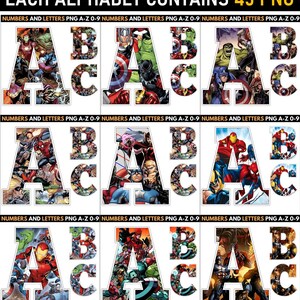 MEGA PACK 50 ALPHABET - Each Alphabet Contains 45 Images Png - Total of ...