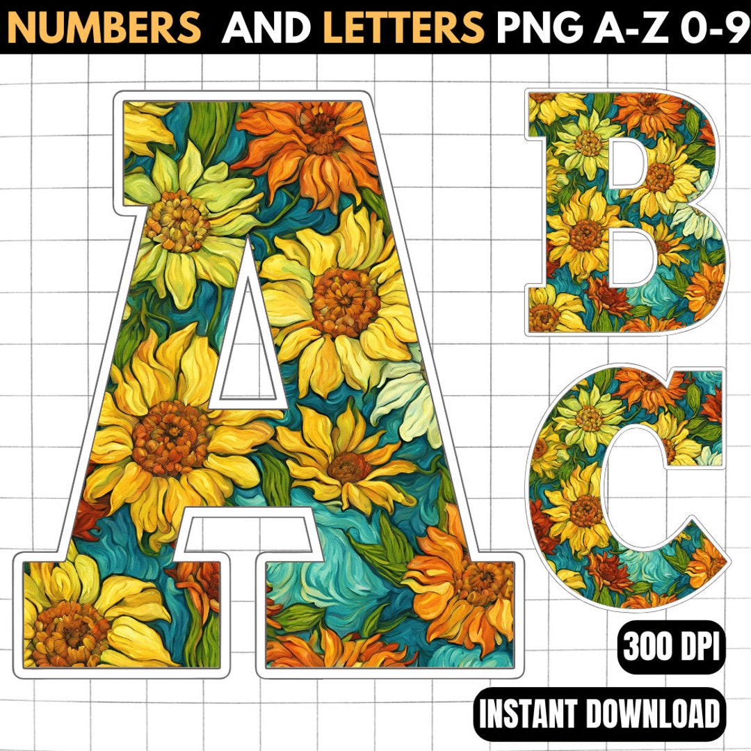 Flower Alphabet PNG - Daisy Alphabet - Daisy Letters Png - Daisy ...