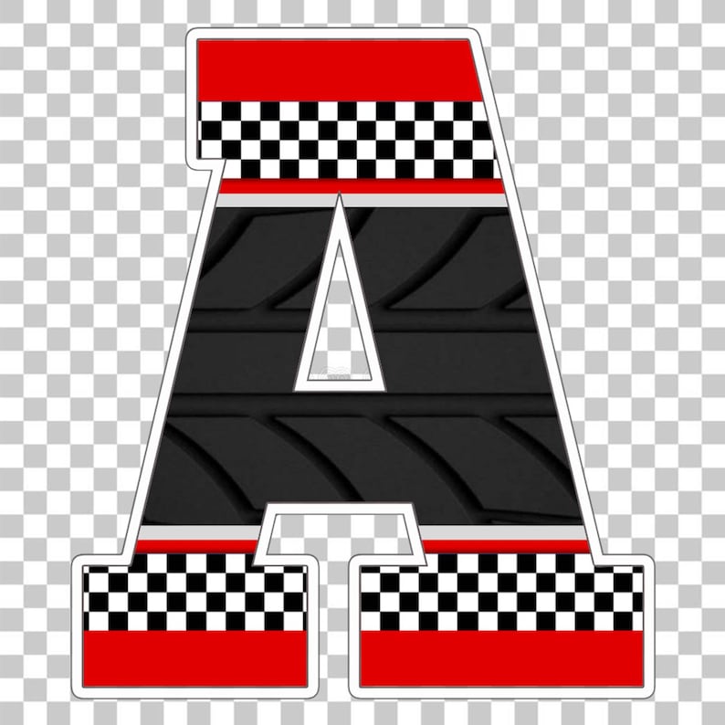 Racing Alphabet PNG Racing Birthday Banner Racing Letters - Etsy