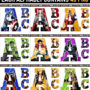 MEGA PACK 50 ALPHABET - Each Alphabet Contains 45 Images Png - Total of ...
