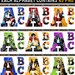 MEGA PACK 50 ALPHABET Each Alphabet Contains 45 Images Png Total of ...