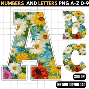Flower Alphabet PNG - Daisy Alphabet - Daisy Letters Png - Daisy ...