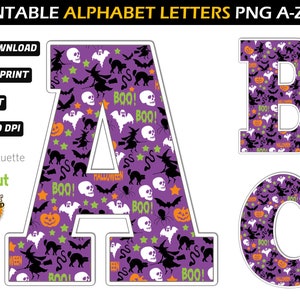 Halloween Alphabet PNG - Halloween Letters Png - Halloween Alphabet ...