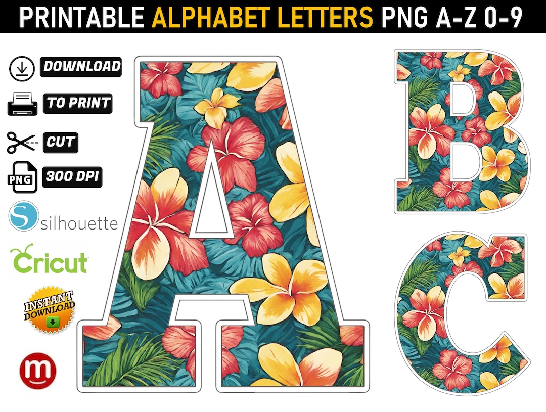 Hawaii Alphabet Hawaii Font Png Hawaii Letters Printable Hawaii Letters ...