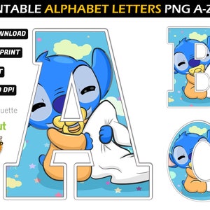 Baby Stitch Alphabet PNG - Baby Stitch Letters Png - Stitch Baby Shower ...