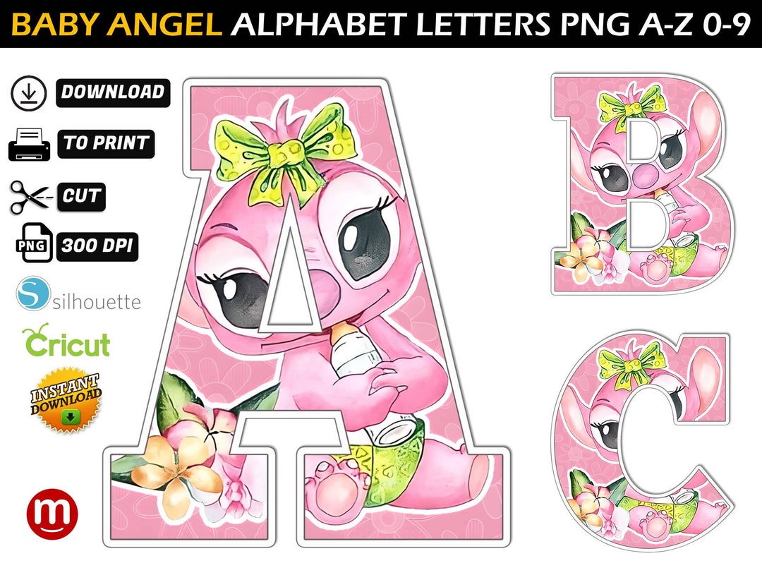 Angel Stitch Alphabet PNG - Angel Stitch Letters Png - Angel Stitch ...