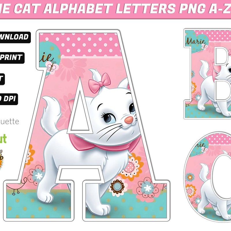 Cat Letters - Etsy