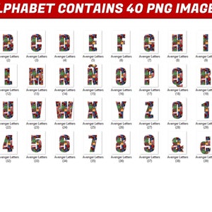Superhero Alphabet PNG Superhero Letter Font Clip Art PNG Silhouette ...