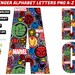 Superhero Alphabet PNG Superhero Letter Font Clip Art PNG Silhouette ...