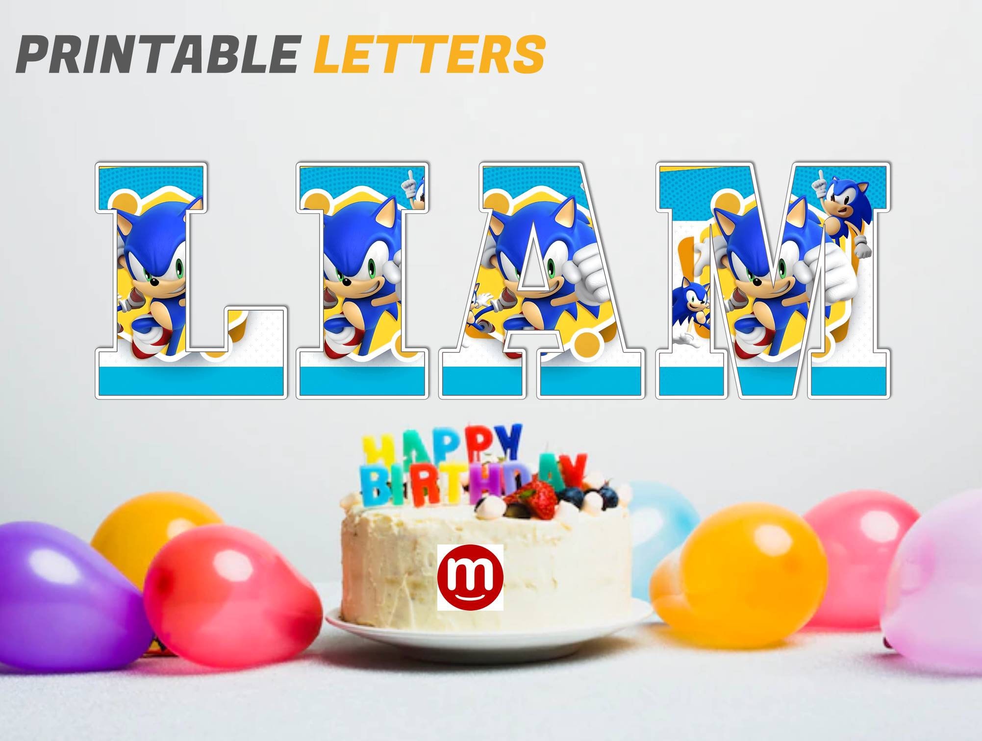 Sonic Alphabet PNG Sonic Letters Png Sonic Birthday - Etsy Canada