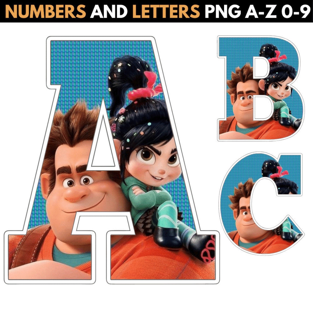 Wreck It Ralph Alphabet PNG - Wreck It Ralph Birthday Letters Png ...