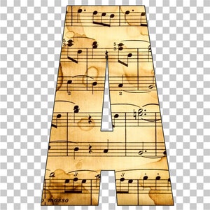 Musical Notes Alphabet PNG - Musical Notes Letter Font Clip Art PNG ...