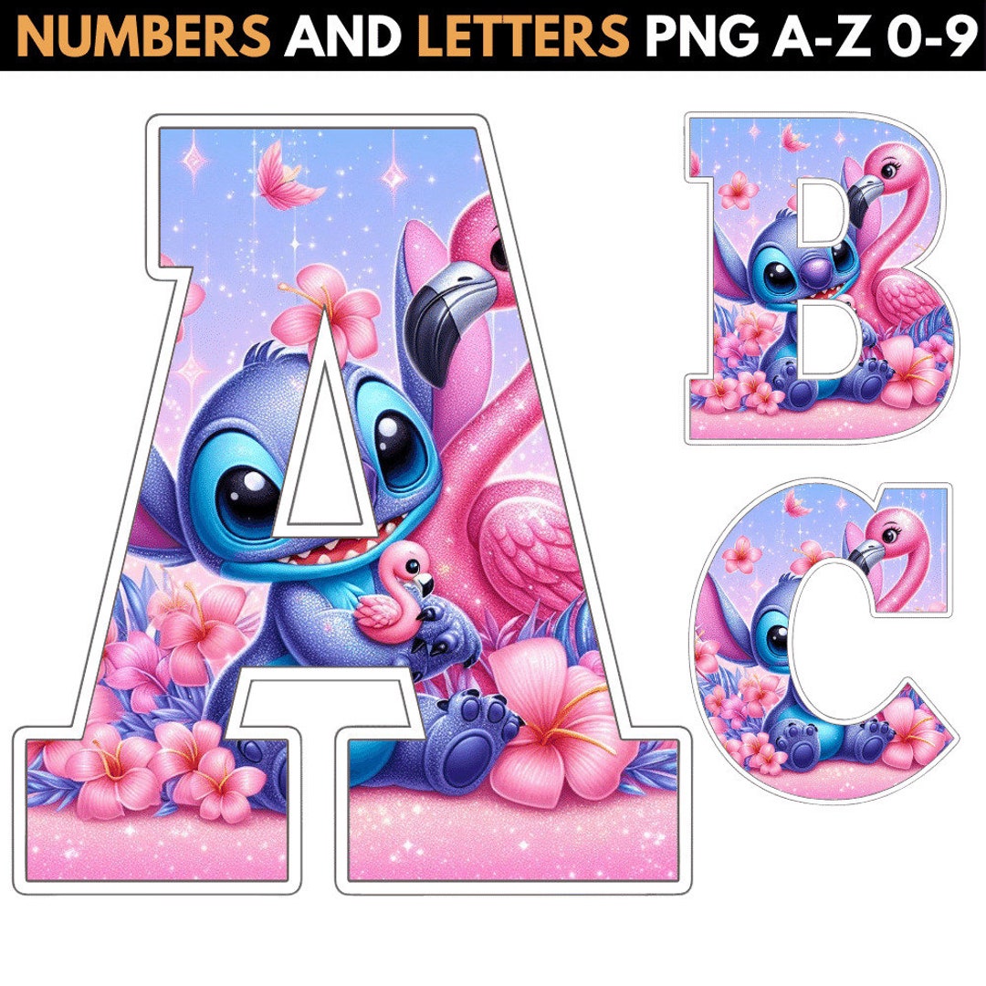 Baby Stitch Alphabet PNG - Baby Stitch Letters Png - Stitch Baby Shower ...