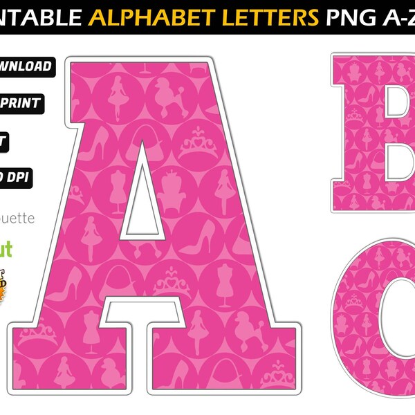 Barbie Letters Printable - Etsy