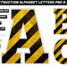 Construction Alphabet Letters PNG Construction Birthday - Etsy
