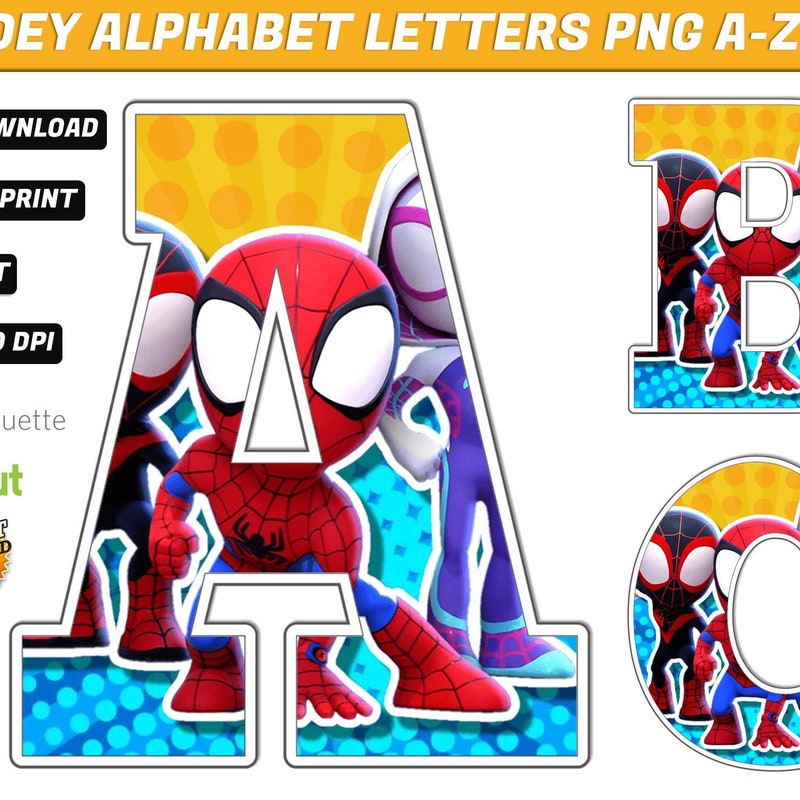 Spidey and His Amazing Friends Font - Etsy