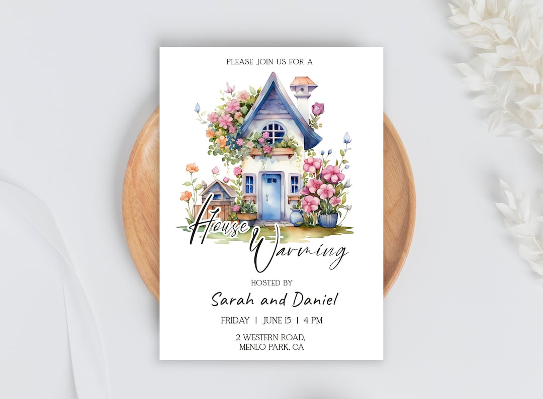 House Warming Invitation Editable Template, Housewarming Party Digital ...