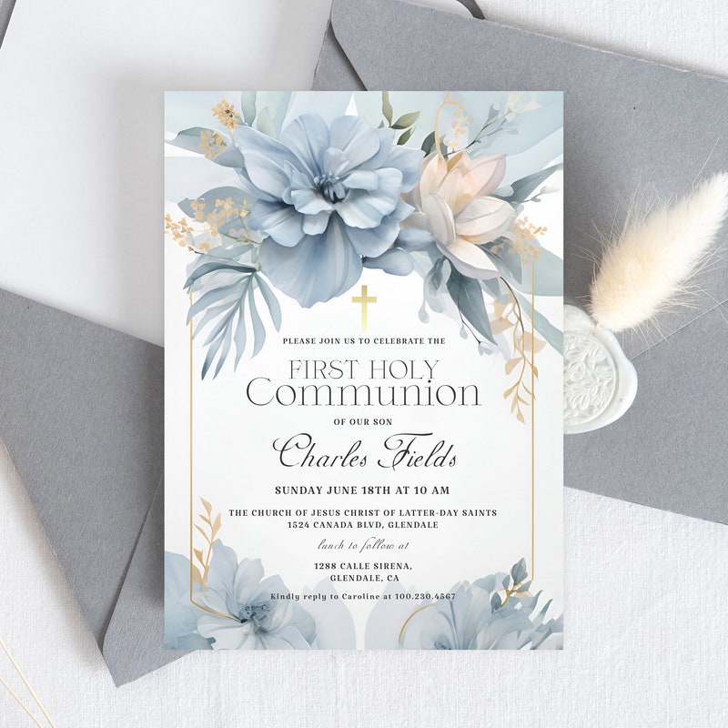 Communion Invitation - Etsy
