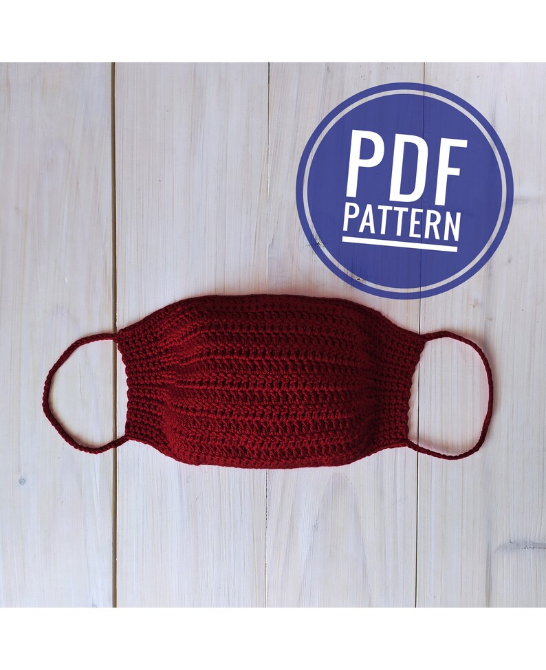 Super easy crochet face masks pattern PDF easy face mask | Etsy