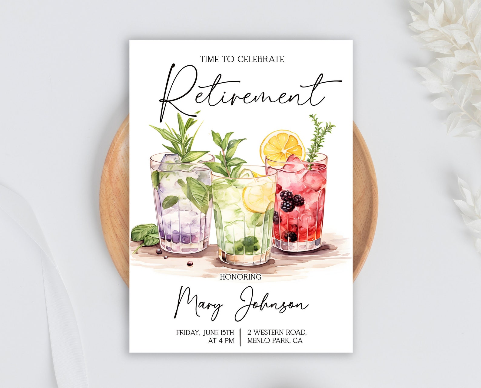 Retirement Invitation Editable Template Retirement Party - Etsy