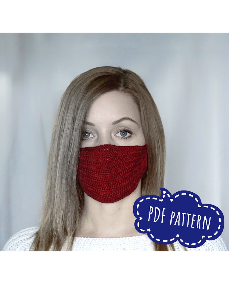 Super easy crochet face masks pattern PDF easy face mask | Etsy