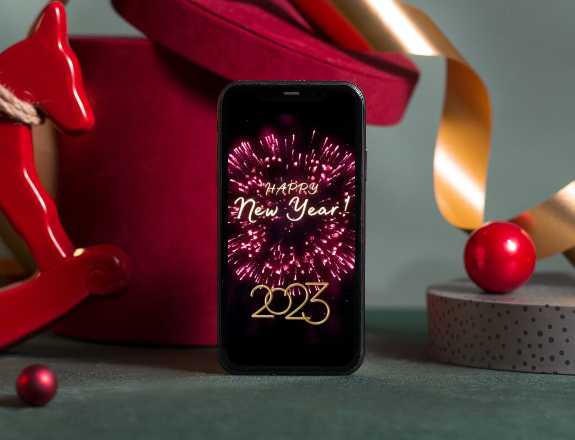 Animated Card for New Year, New Years Cards 2023, Video New Year E-card ...