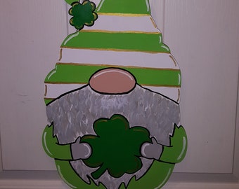 St Patrick's Day Gnome Door Hanger - Etsy