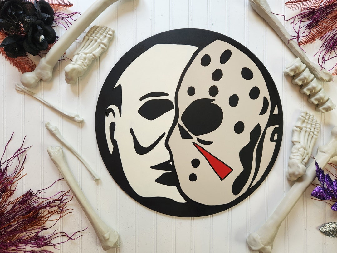 Horror Halloween Door Hanger, Scary Halloween Door Hanger, Michael ...