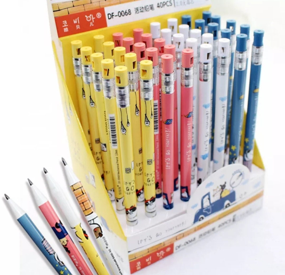 12pcs Mechanical Pencil, Animal Cat, Dog Automatic Pencil, Student ...