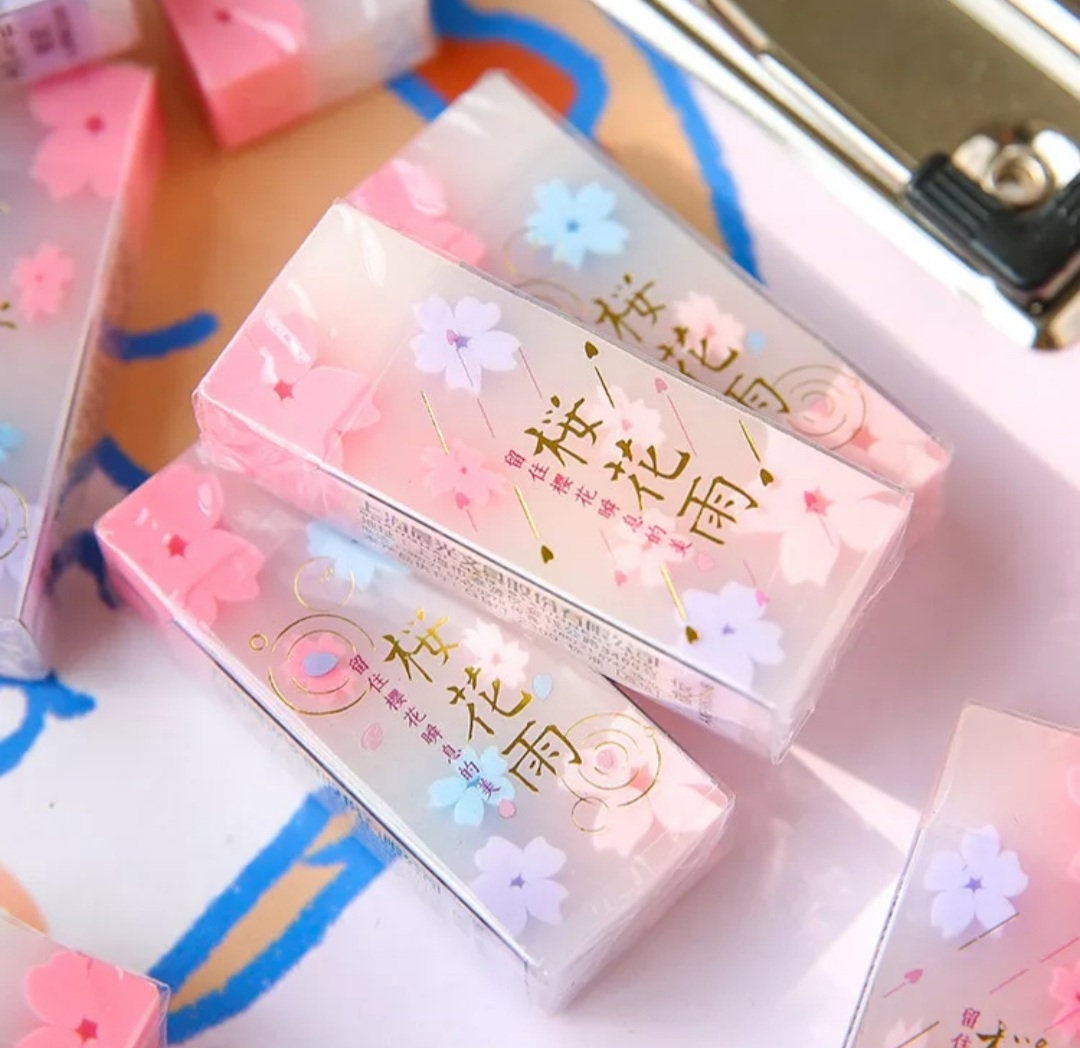 1pc Cherry Blossom Eraser, Pencil Eraser, Japanese Blossom Eraser ...