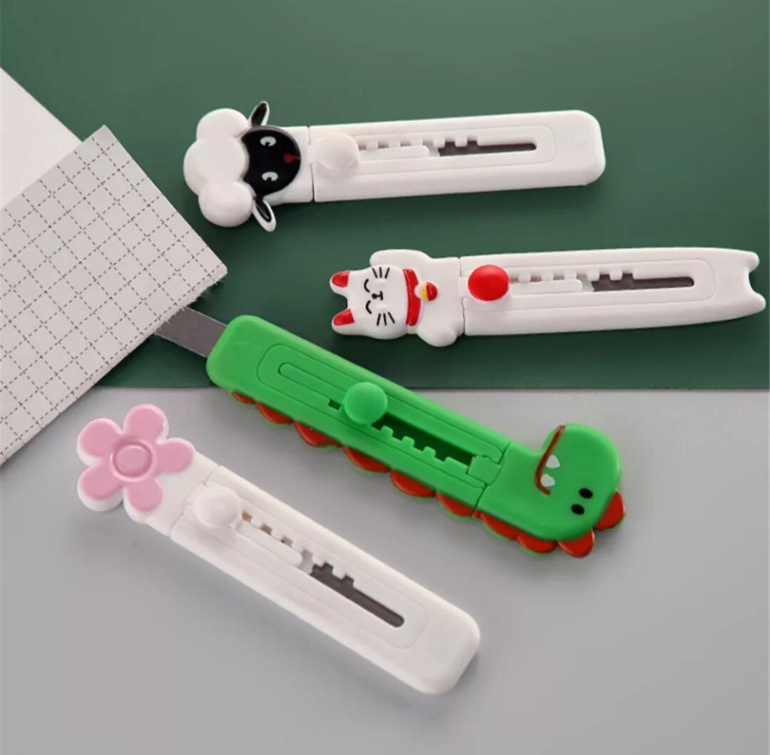 Box Cutter Flower Utility Knife Korean Stationery Sheep Cute Cartoon ...
