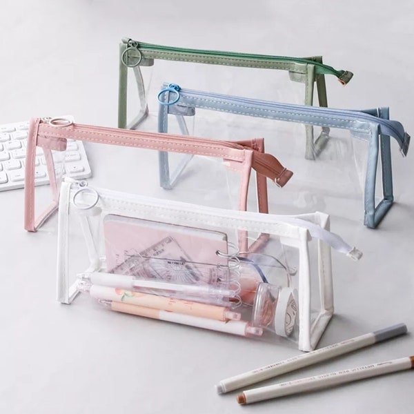 Clear Transparent Pencil Case - Etsy