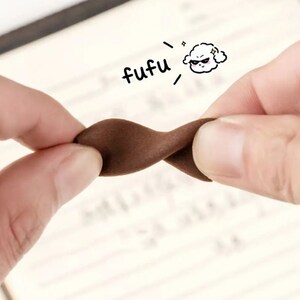4pcs Coffee Beans Gel Pens, 0.5mm Black Ink Pen, Soft Bread Touch Pen ...