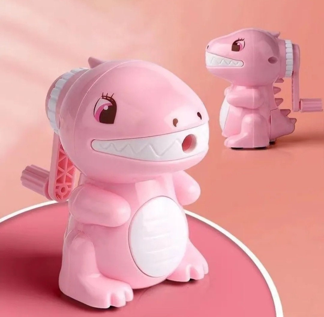 1pc Hand Crank Dinosaur Pencil Sharpener, Cute Funny Animal Sharpener ...
