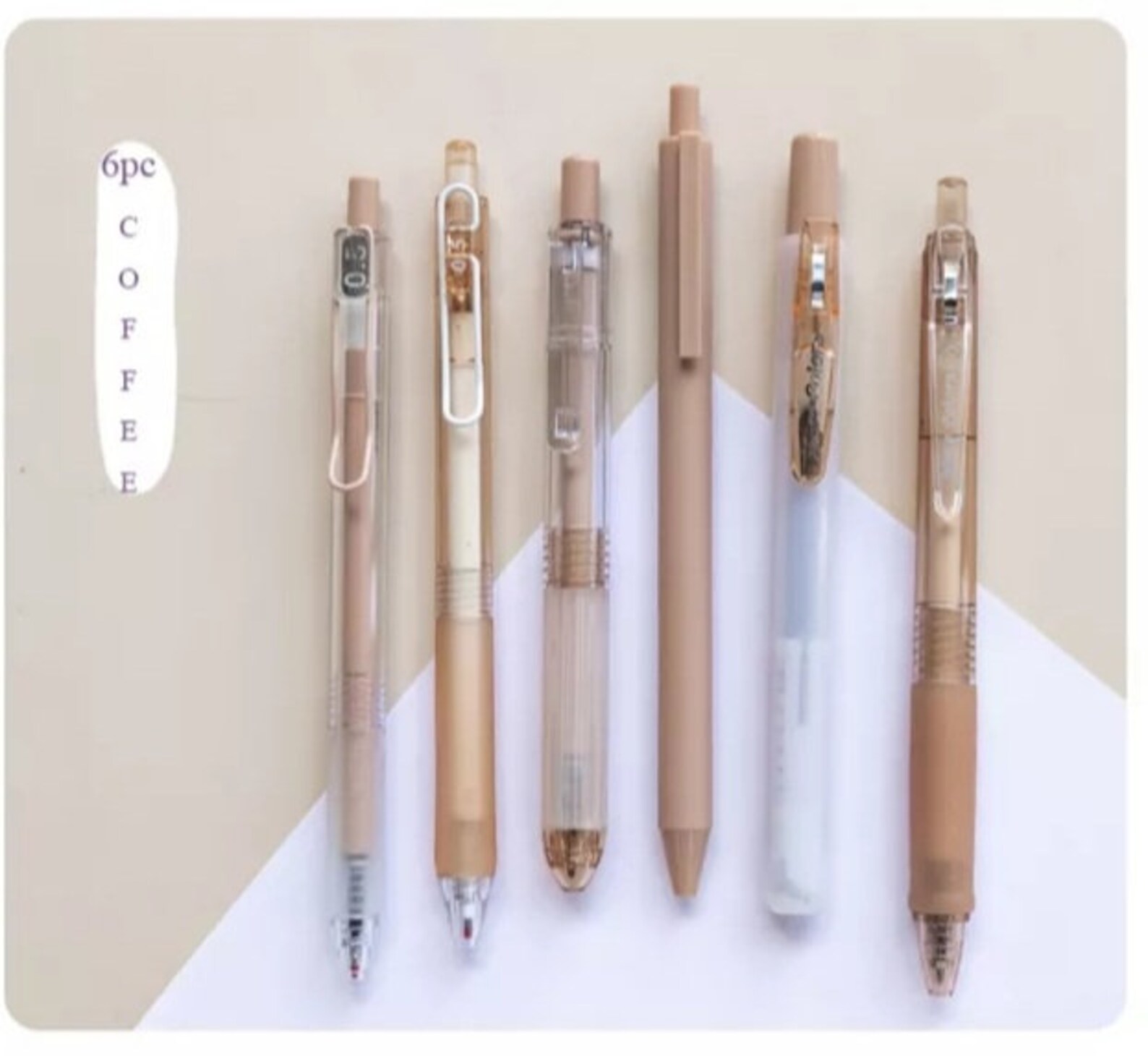 6pcs Pen Highlighter Set Pink Blue Color Pen Set 0.5mm Black - Etsy