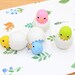 4pcs Cute Chick Shape Eraser, Pencil Eraser, Rubber Eraser, Chick ...