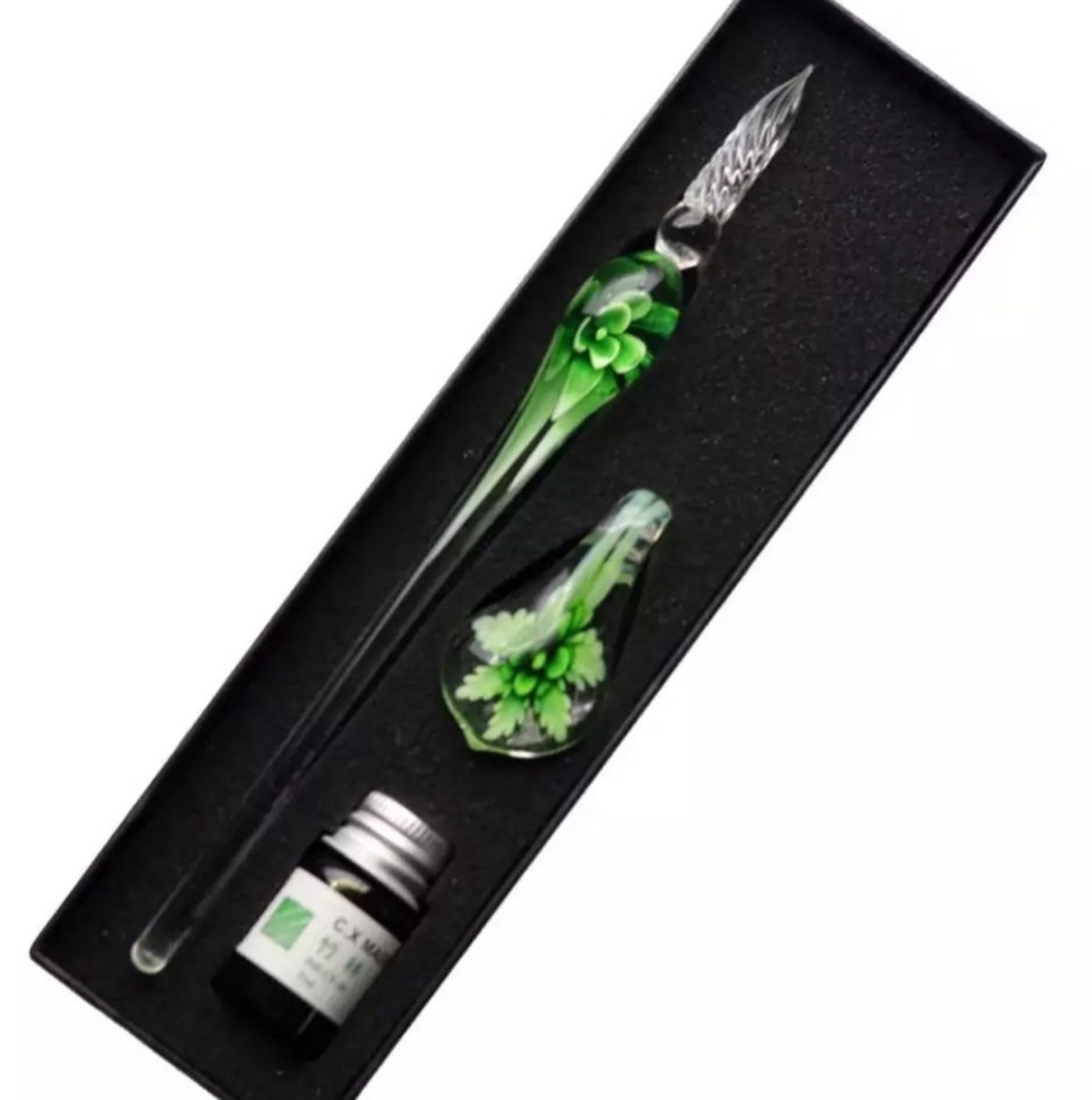 Flower Pattern Dip Pen Glass Pen Set Dipping Pen Gift - Etsy