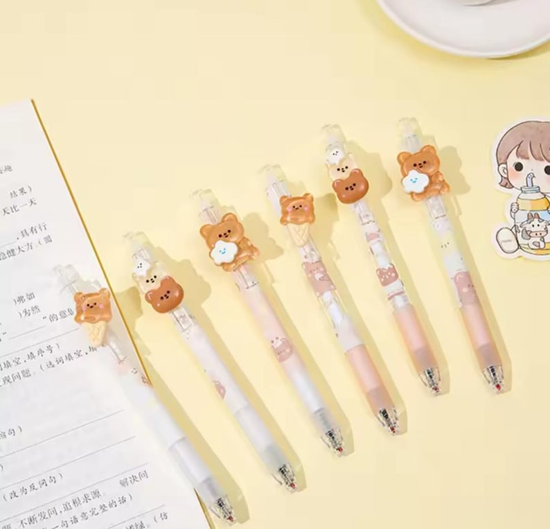 2pcs Cute Bear Mechanical Pencil, Press Pencil, Writing Pencil ...