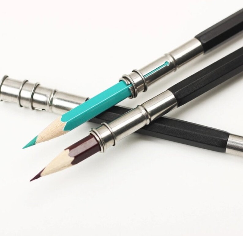 4pc Pencil Extender, Adjustable Pencil Extender, School Art, Dual Head ...