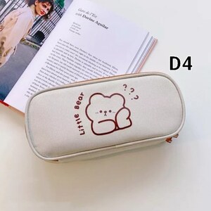 Cute Little Bear Pencil Case, Large Capacity Pencil Case, Cartoon Bear ...