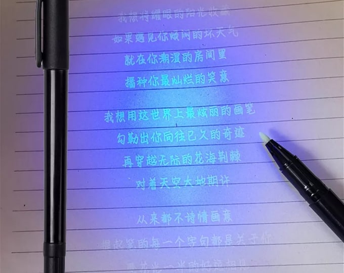 Invisible Writer Pen With Black Light Combo - Etsy
