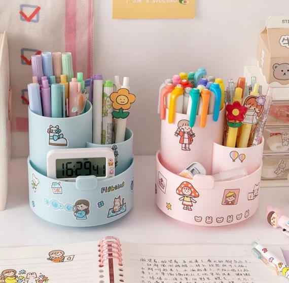 360 Degree Rotating Desktop Organizer Multifunctional 3 Grid - Etsy