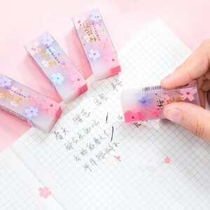 1pc Cherry Blossom Eraser, Pencil Eraser, Japanese Blossom Eraser ...