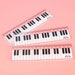 1pc 15cm Piano Straight Ruler, Black & White Ruler, Bookmark, Musical ...